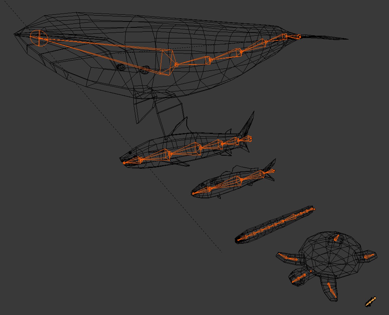 Fishes Sea Rigged 3D - TurboSquid 1643135