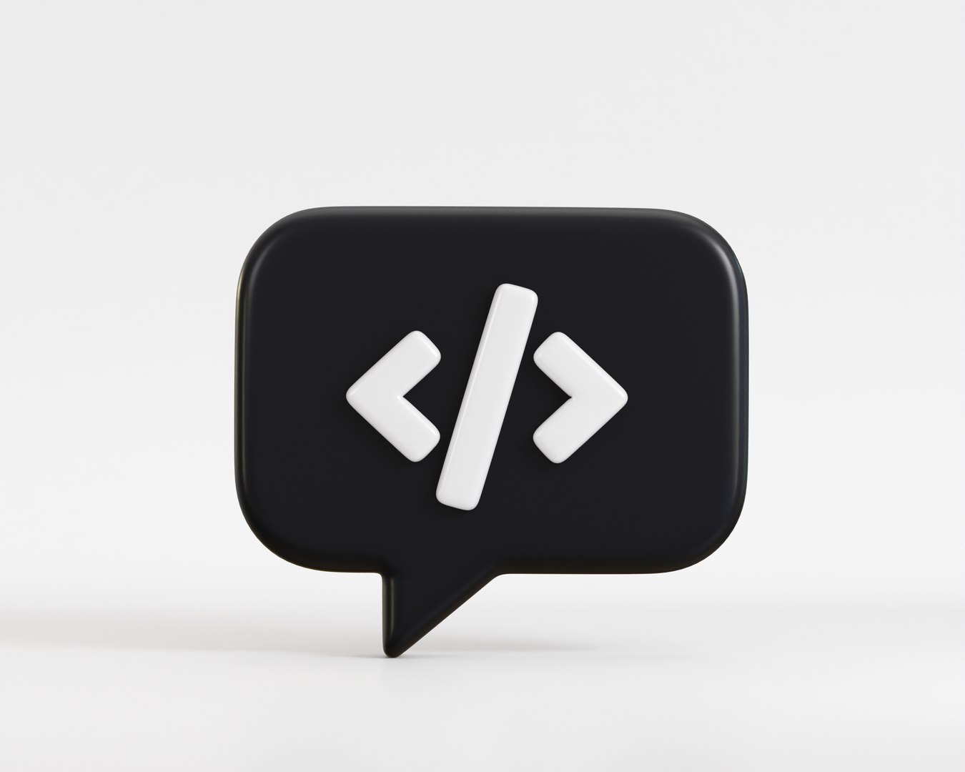 modelo 3d Modelo 3D de símbolo de codificación web de dibujos animados ...