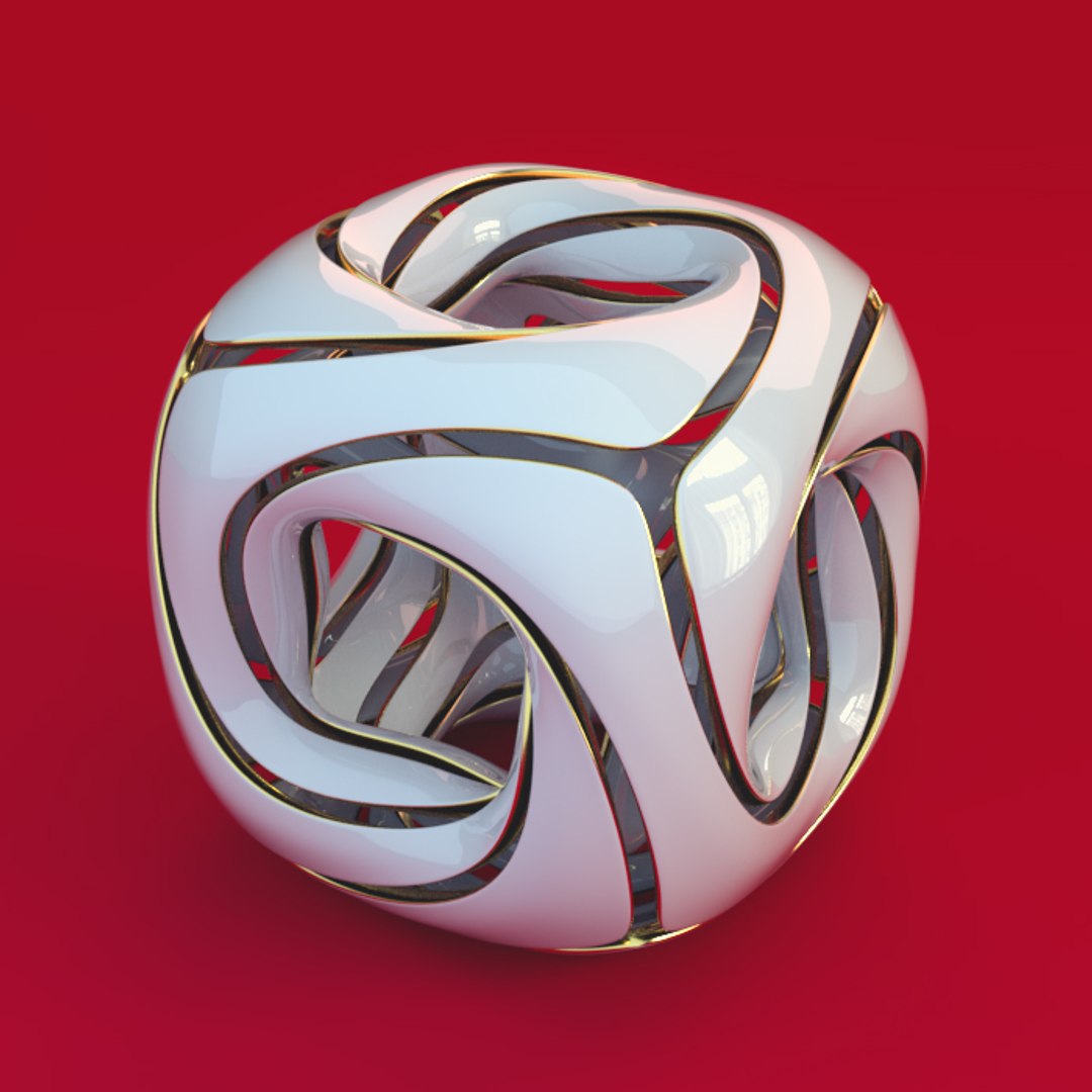 3D Shape Sculpture Cube - TurboSquid 1535144