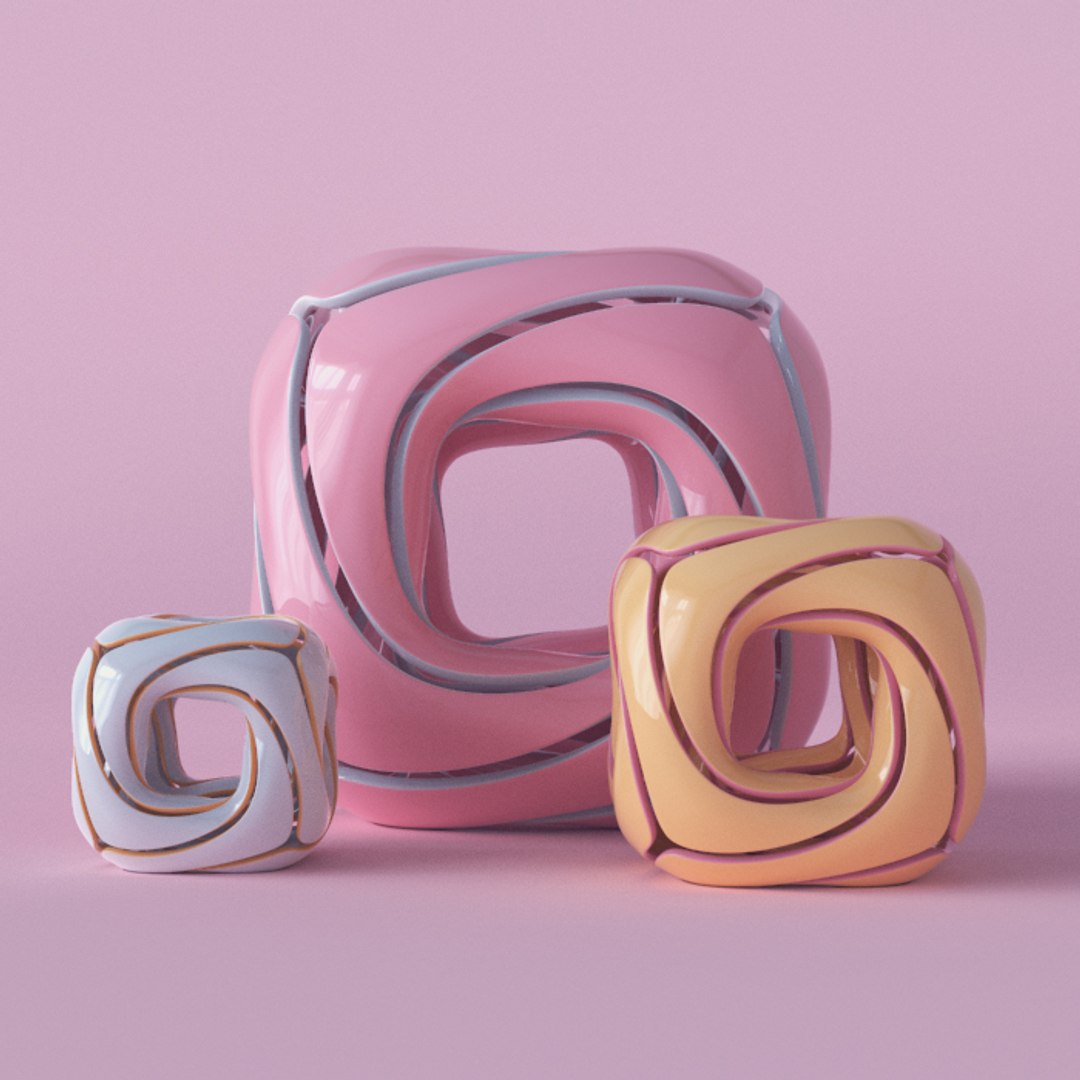 3D Shape Sculpture Cube - TurboSquid 1535144