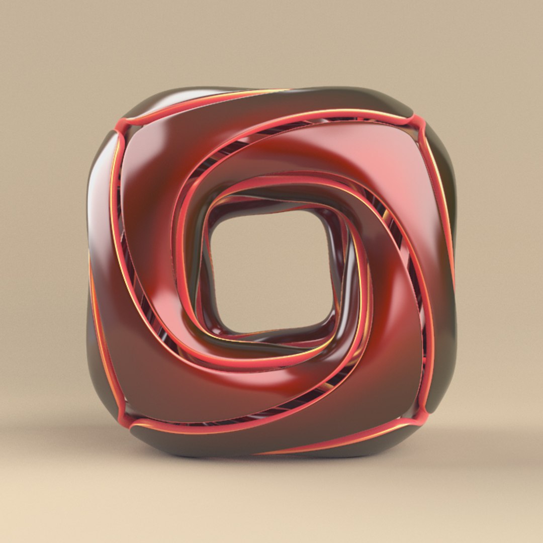 3D Shape Sculpture Cube - TurboSquid 1535144
