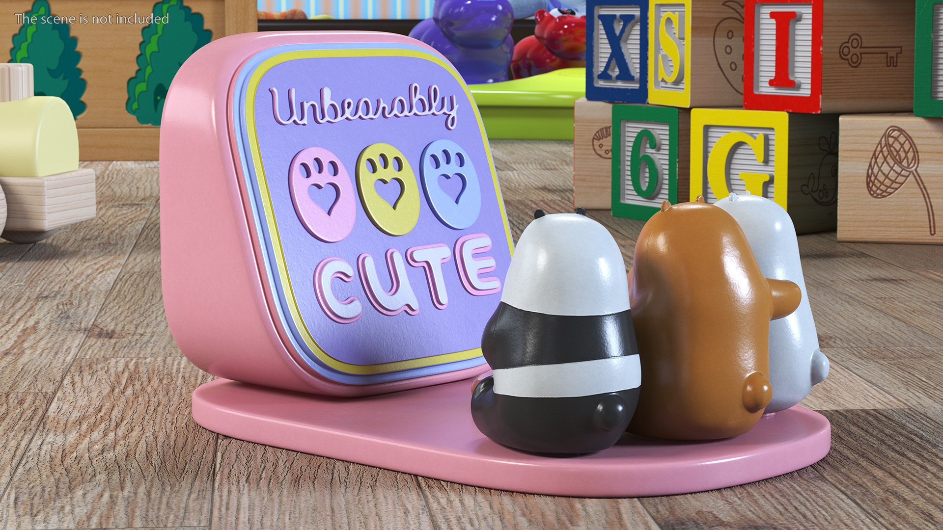 Phone Holder We Bare Bears Unbearably Cute Model - TurboSquid 2054451