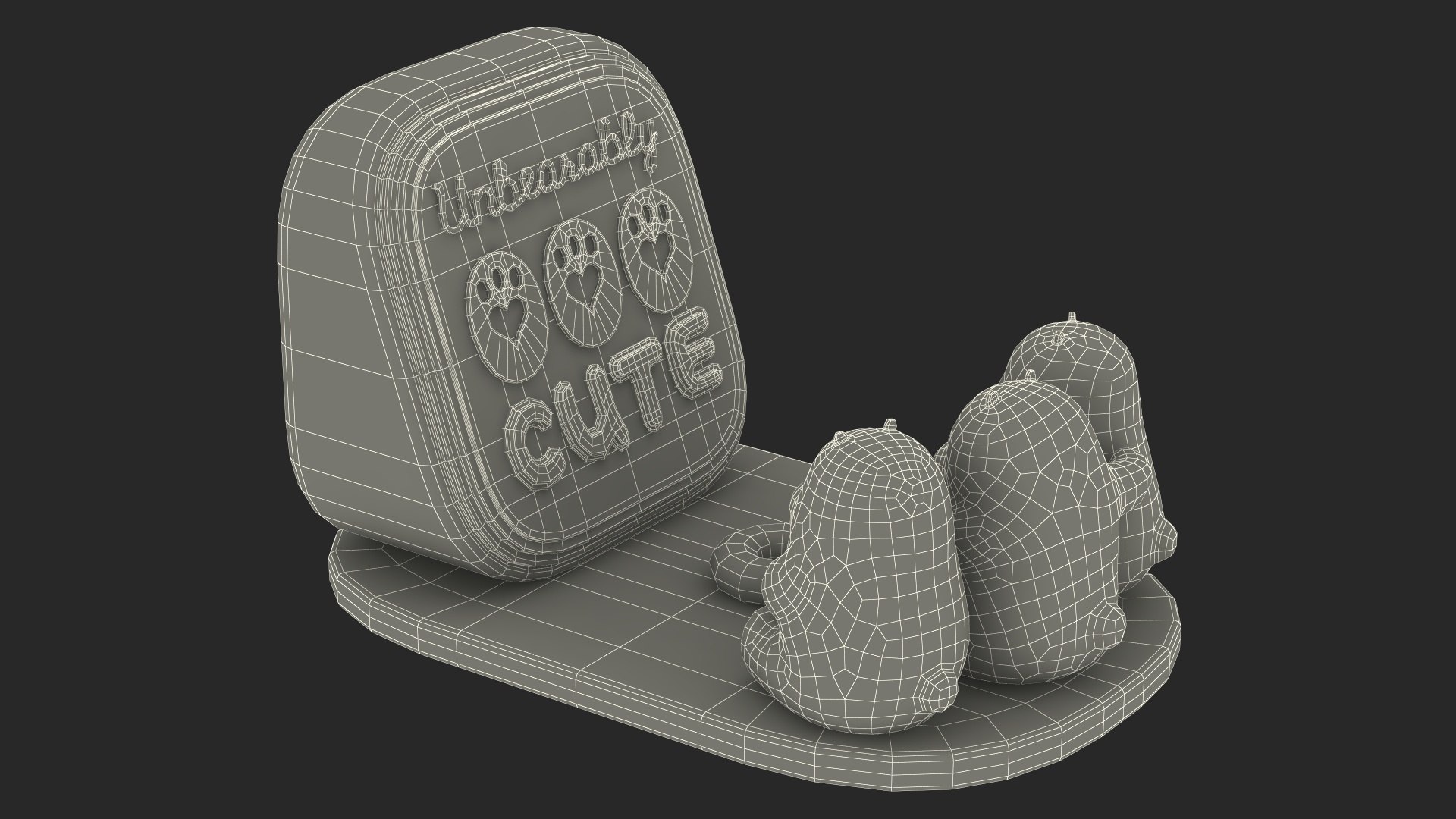 Phone Holder We Bare Bears Unbearably Cute Model - TurboSquid 2054451