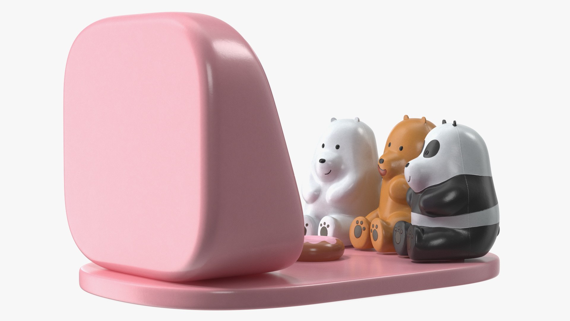 Phone Holder We Bare Bears Unbearably Cute Model - TurboSquid 2054451
