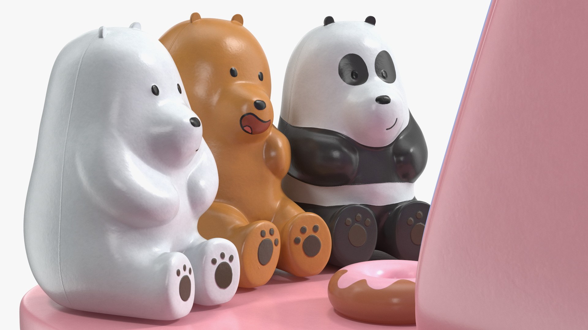 Phone Holder We Bare Bears Unbearably Cute Model - TurboSquid 2054451