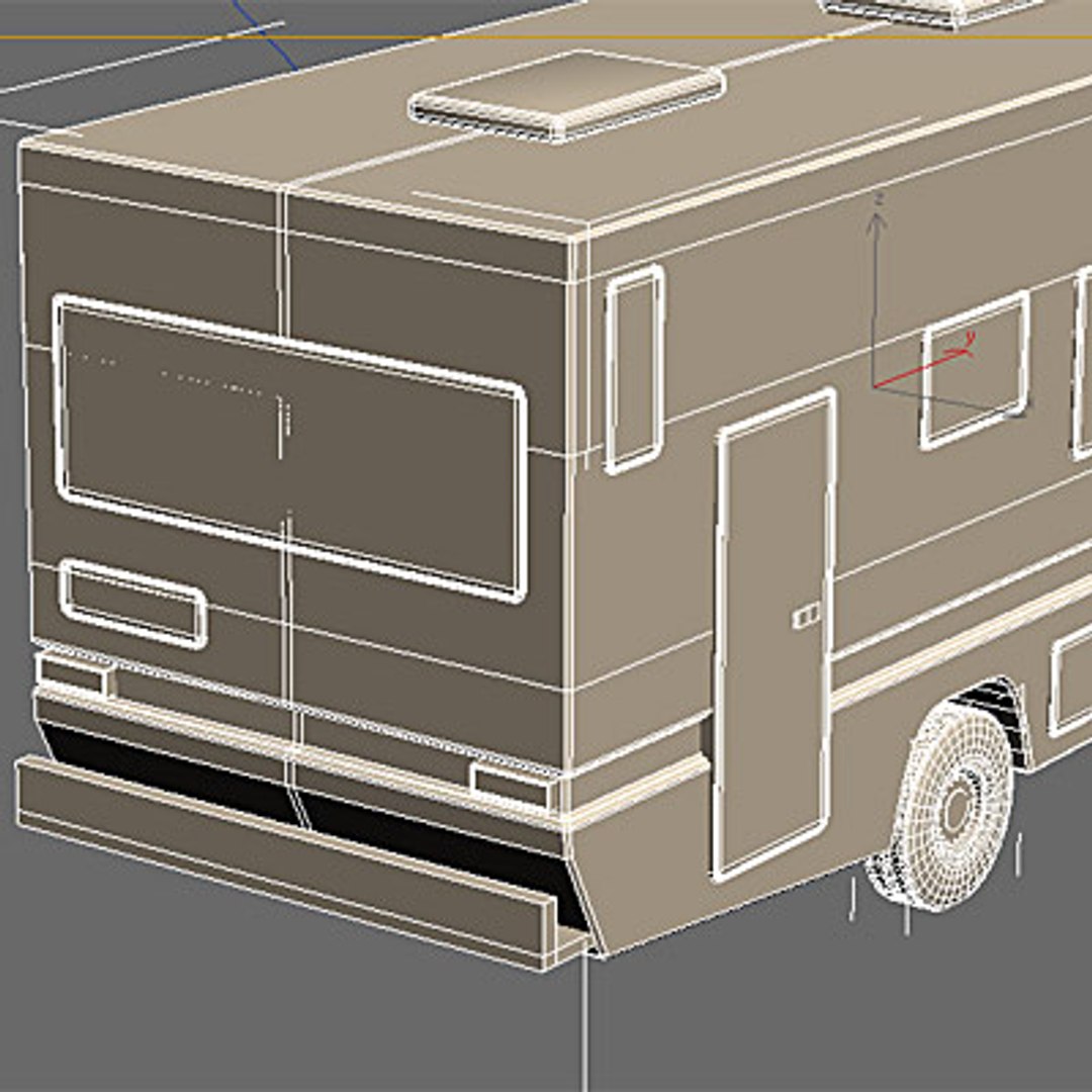 3d Model Camper Camp