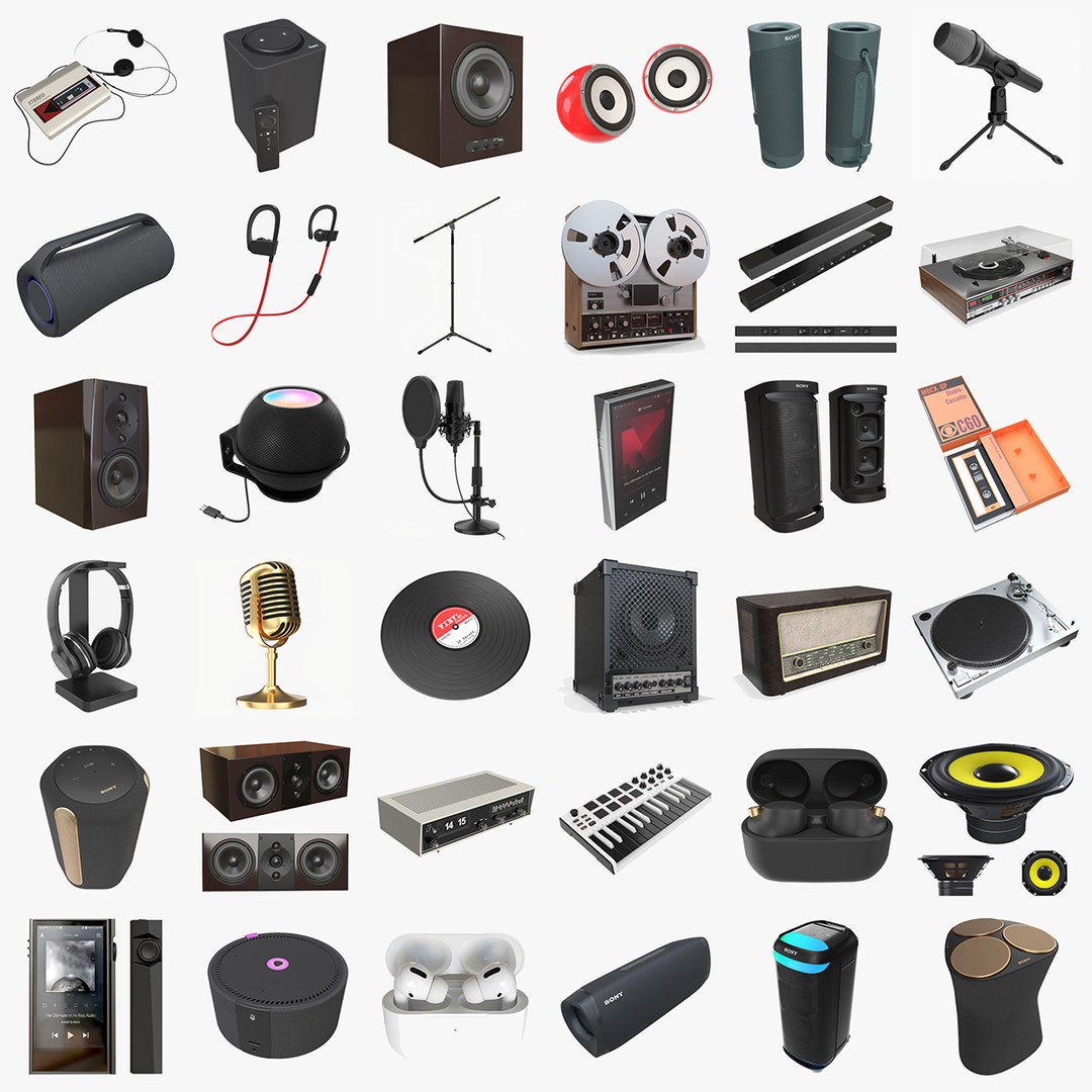 3D Audio Devices And Accessories - TurboSquid 2203317