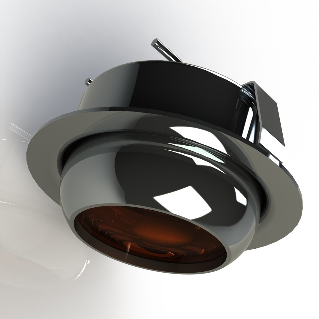 3d Model Halogen Lamp Architecture Lighting