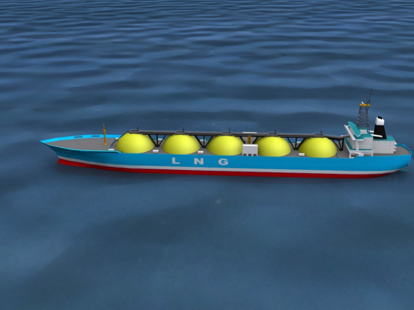 3d Model Lng Carrier Ship