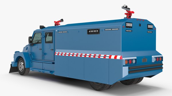 Anti Riot Vehicle Blue Rigged 3D - TurboSquid 1968829