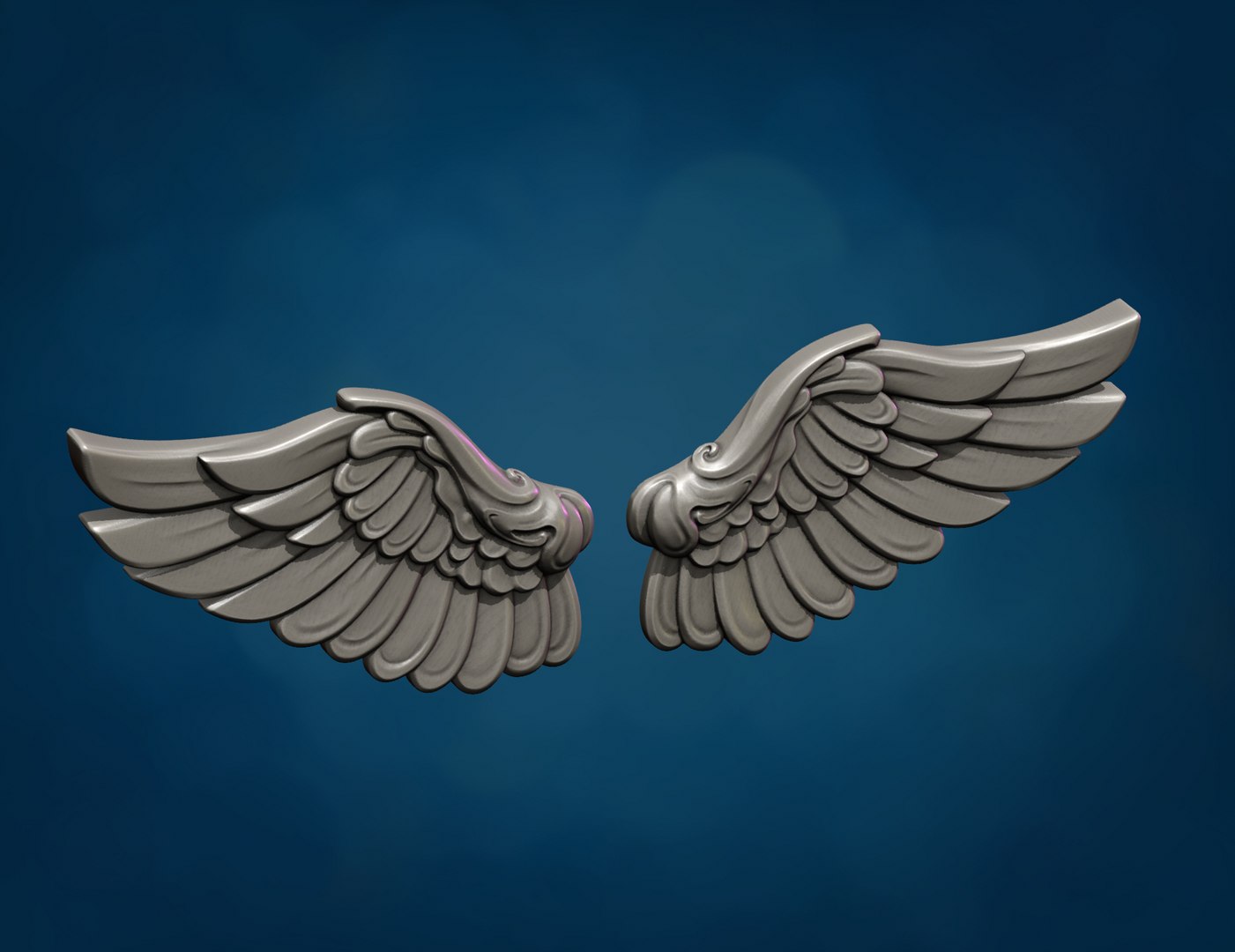 3D Printable Wings Relief Model - TurboSquid 2065024