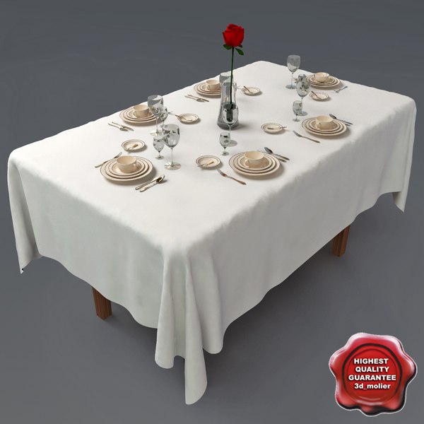 restaurant tables 3d model