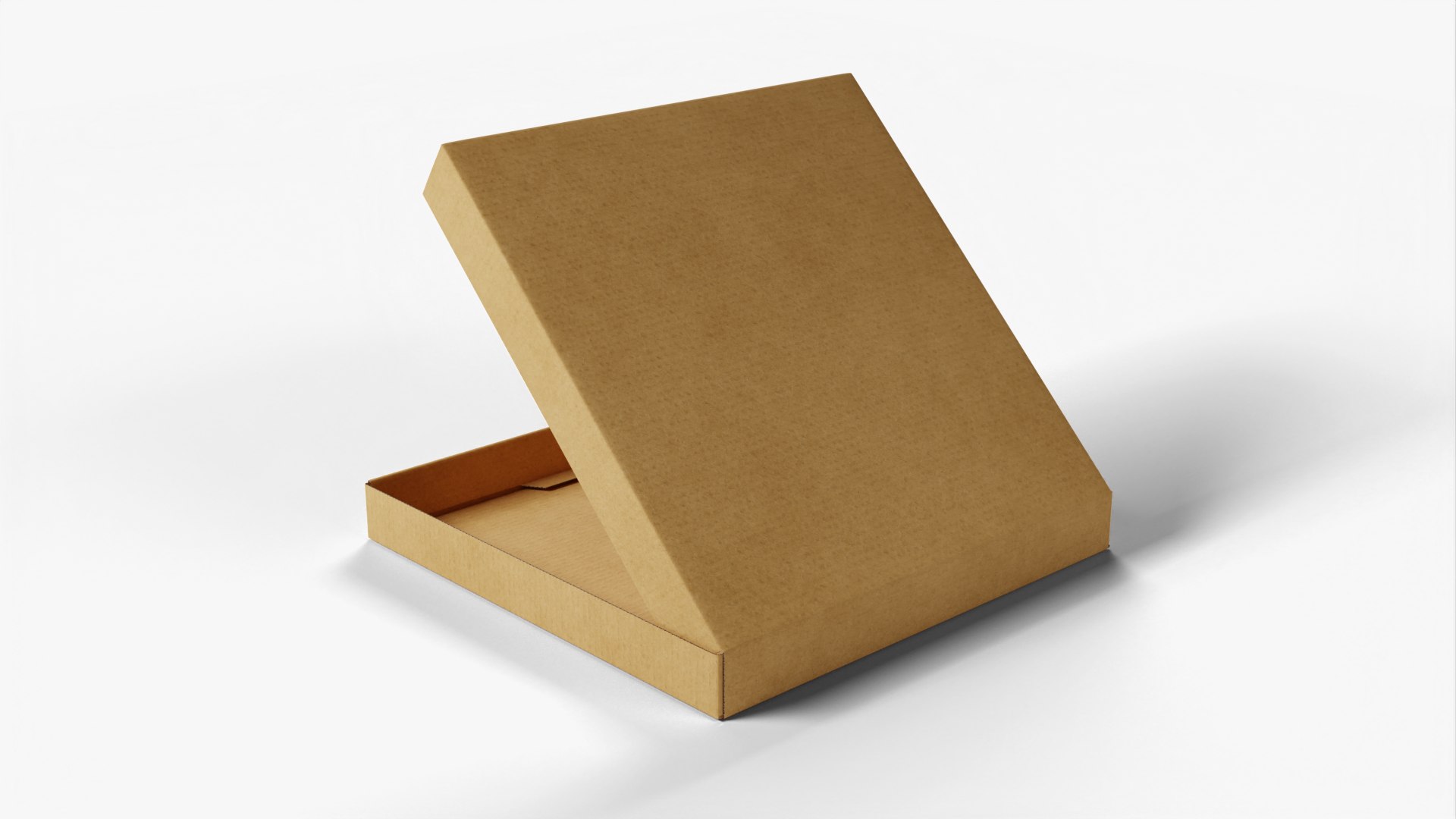 4-inch Kraft Paper Open Pizza Box Model - TurboSquid 1954289
