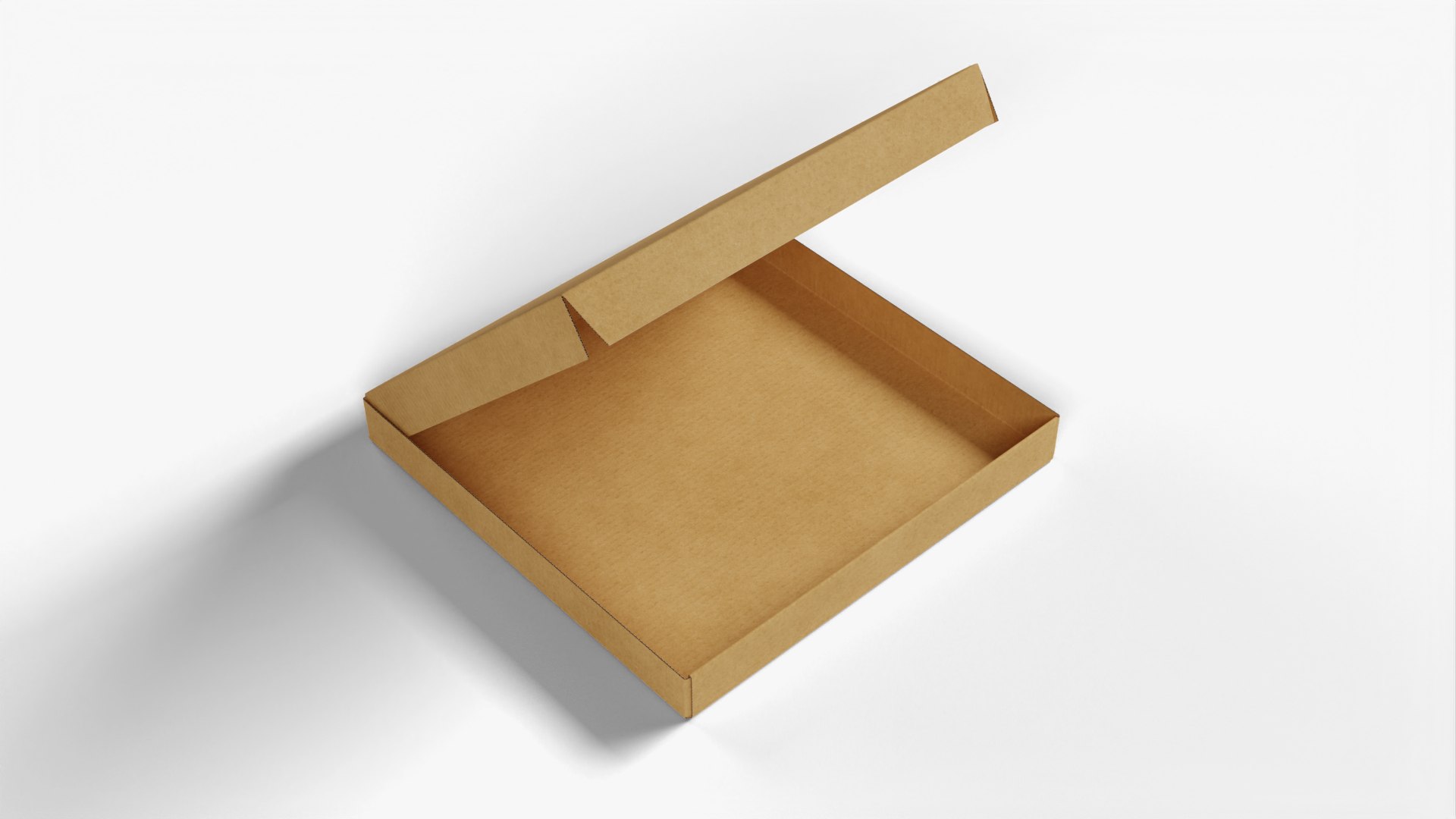 4-inch Kraft Paper Open Pizza Box Model - TurboSquid 1954289