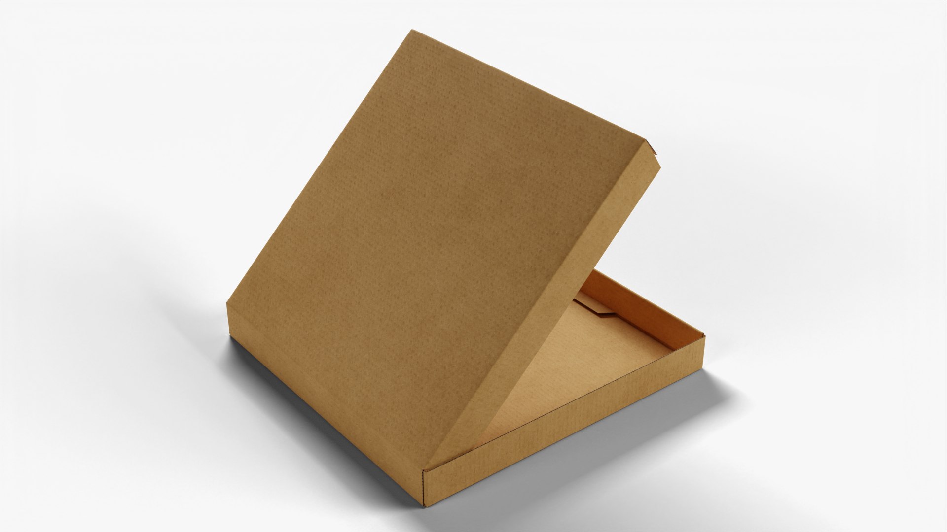 4-inch Kraft Paper Open Pizza Box Model - TurboSquid 1954289