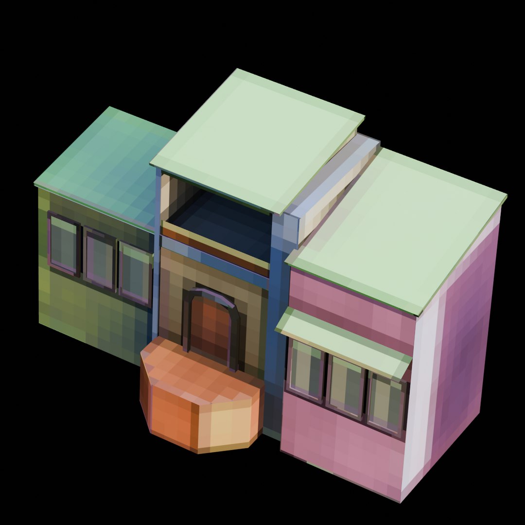 Low Poly Buildings And Houses Pack 3D - TurboSquid 2191630