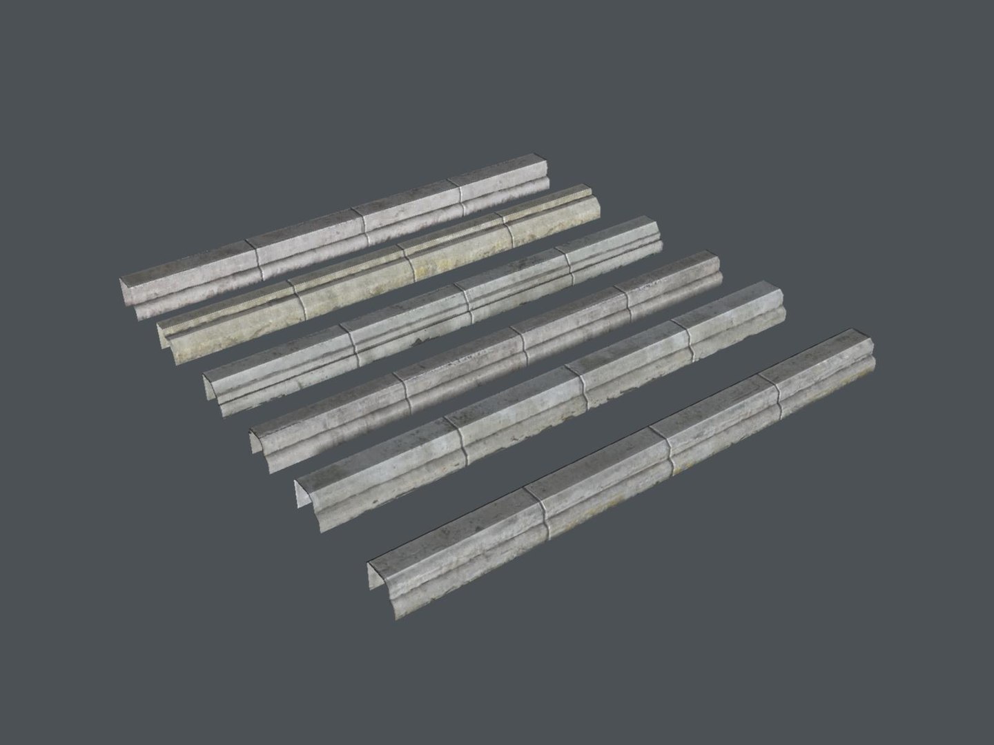 Pack Pavement Borders 3d Max