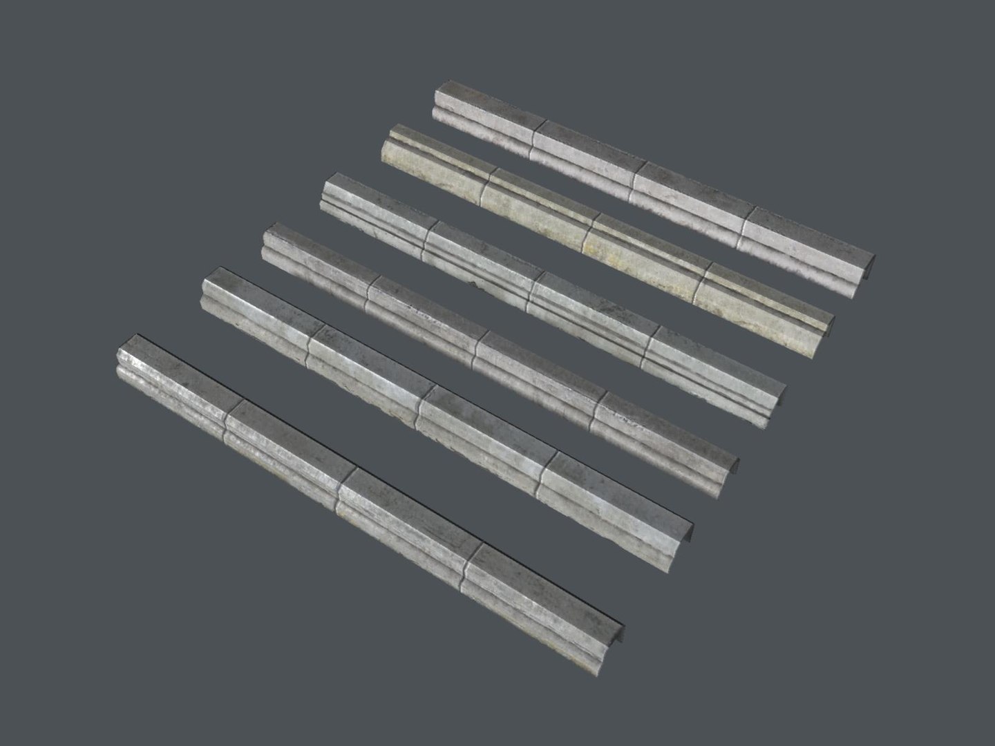 Pack Pavement Borders 3d Max