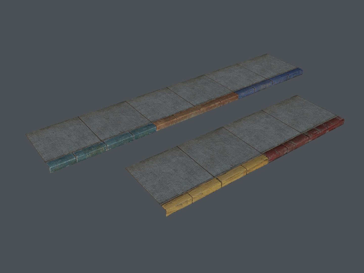 Pack Pavement Borders 3d Max