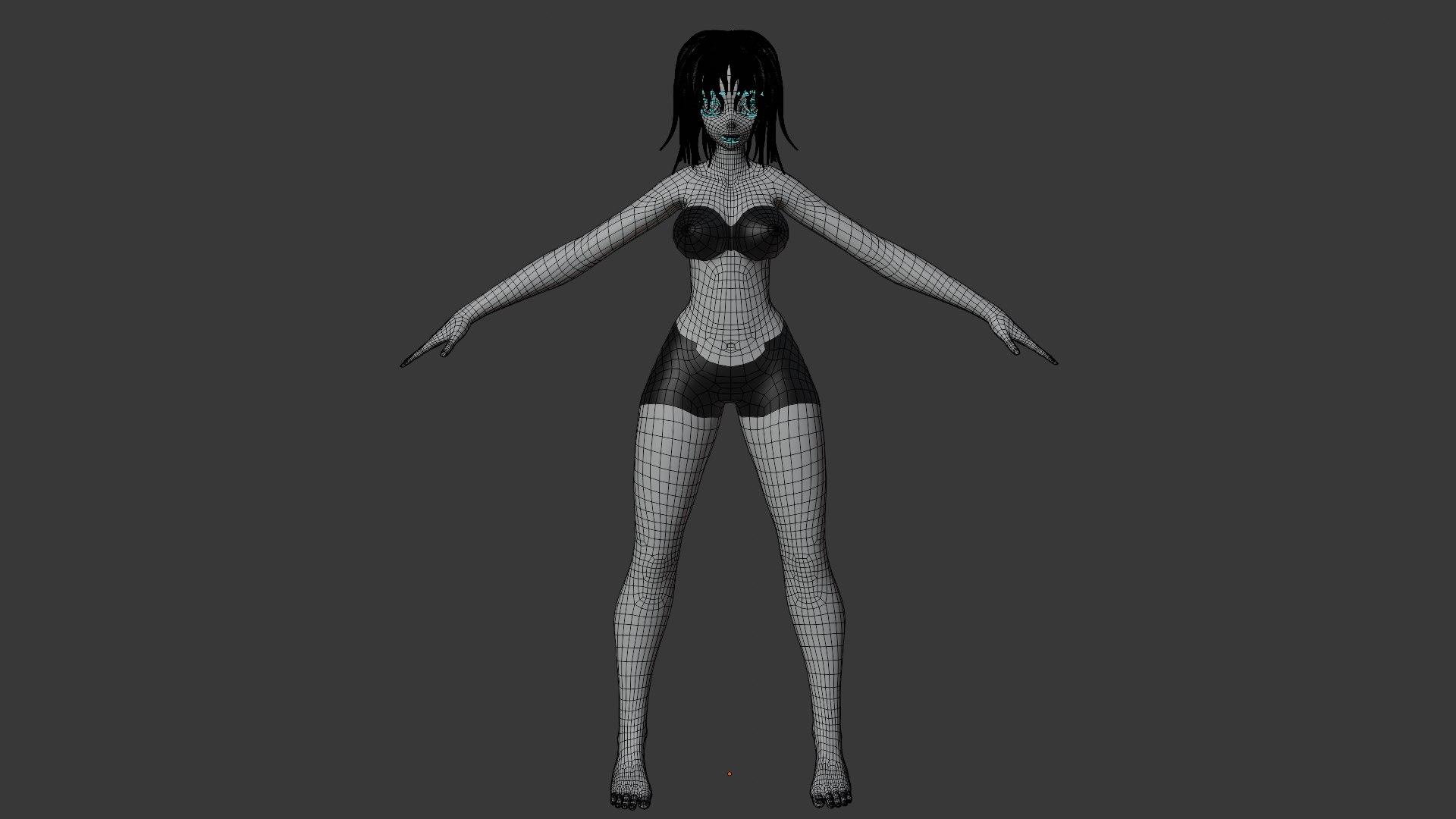 3d Anime Character Girl Turbosquid 2289753