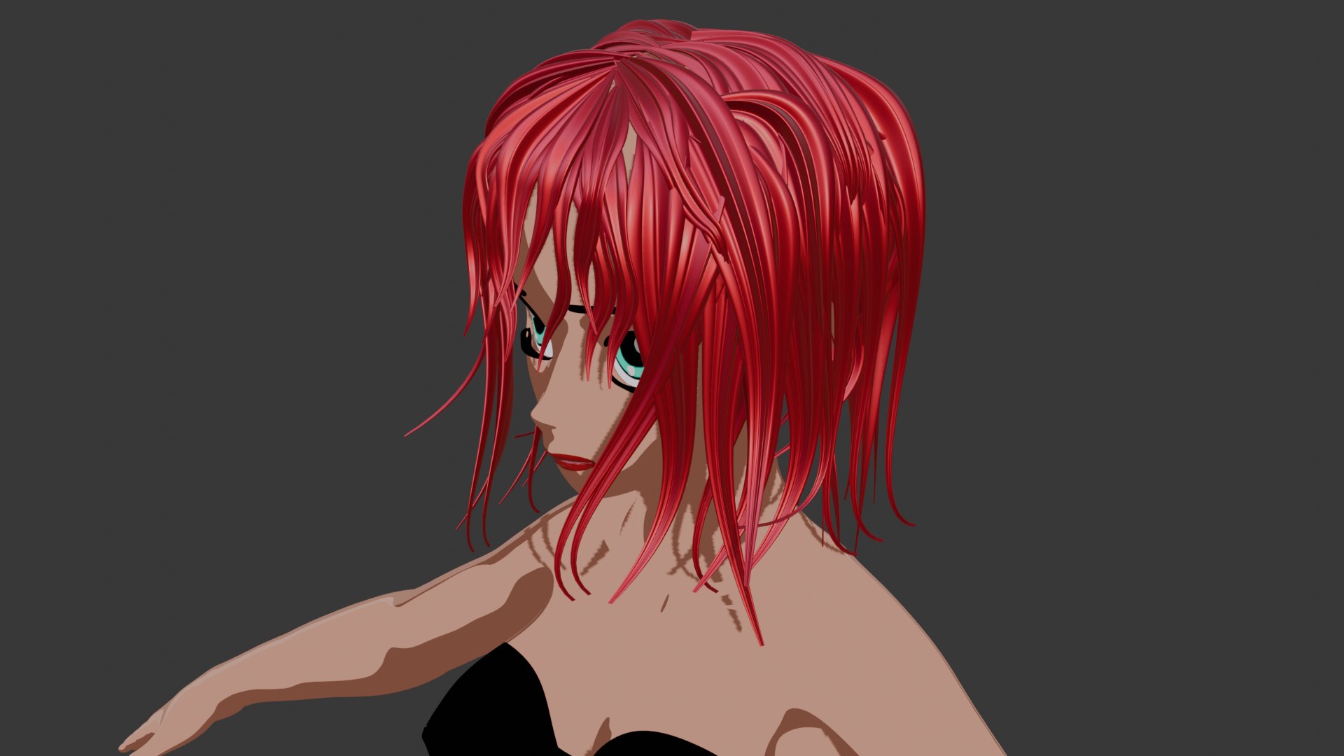 3d Anime Character Girl Turbosquid 2289753