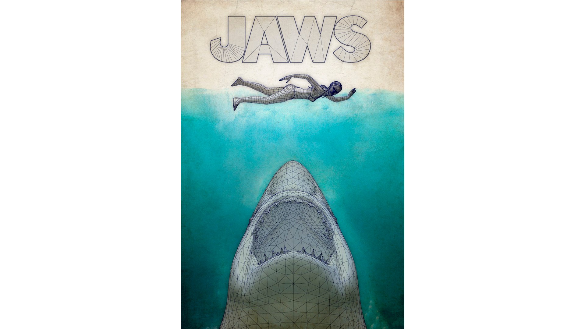 JAWS 3D Poster Model - TurboSquid 2259866