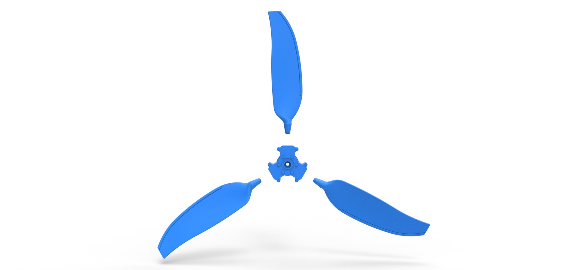 3 Blade Propeller Of Drag Racing Airboat Scale 1 To 25 3D Model ...