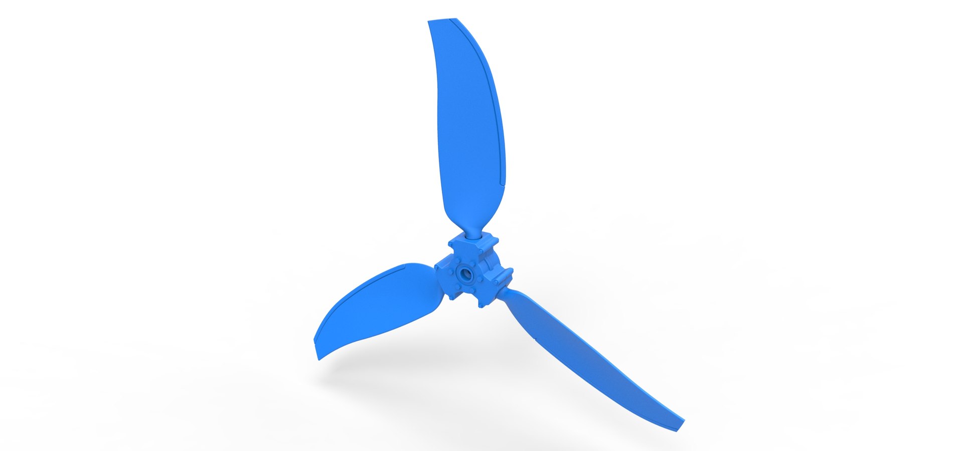 3 Blade Propeller Of Drag Racing Airboat Scale 1 To 25 3D Model ...