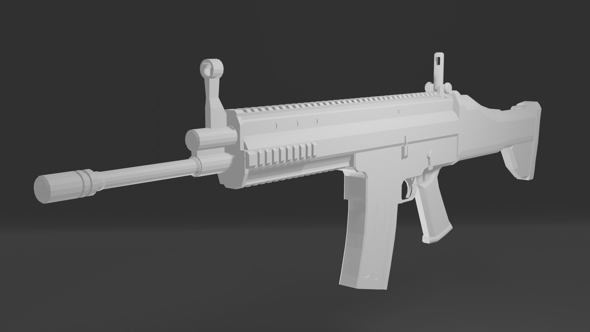 3D Scar-Assault Rifle Model - TurboSquid 1986261