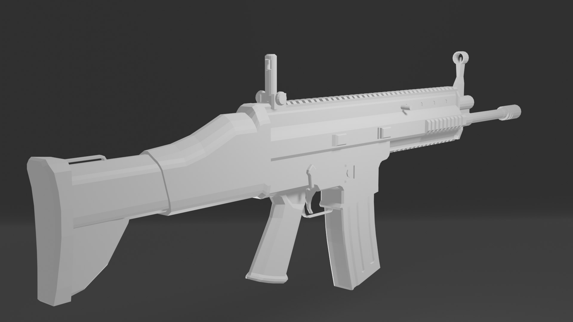 3D Scar-Assault Rifle Model - TurboSquid 1986261