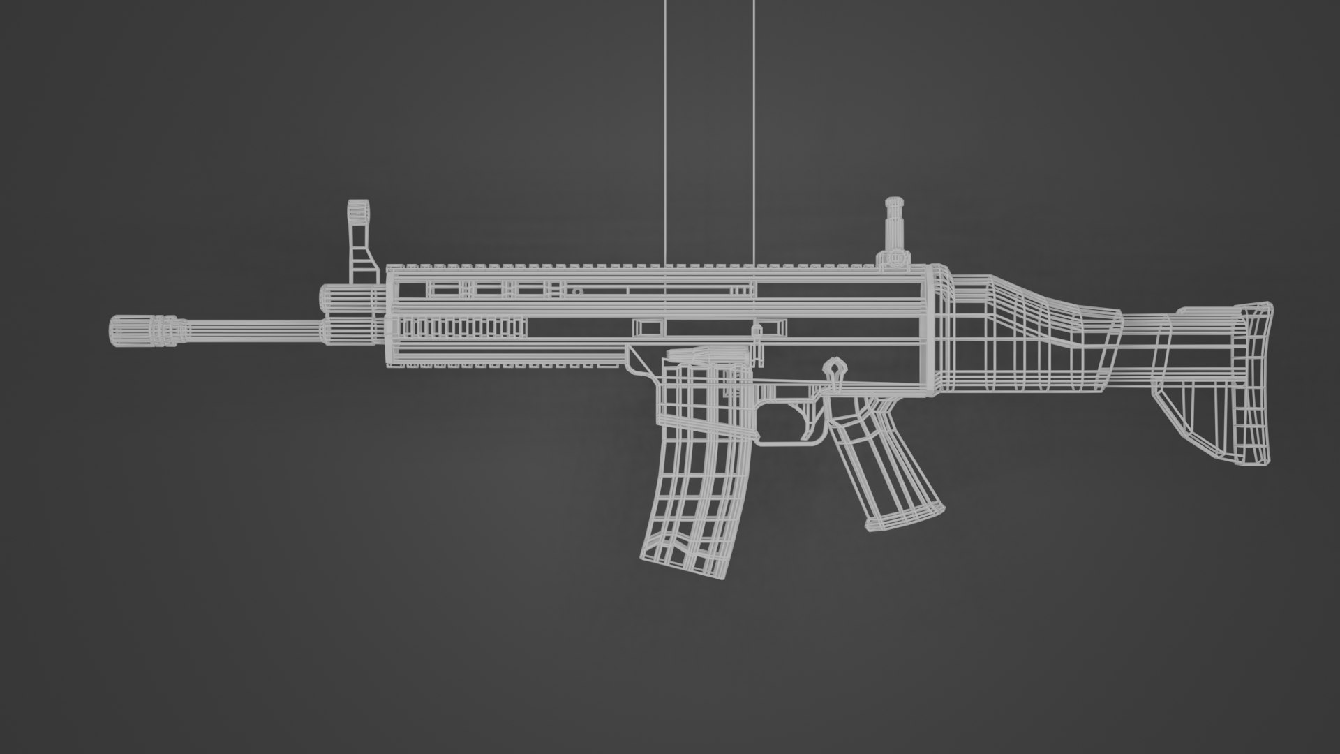 3D Scar-Assault Rifle Model - TurboSquid 1986261