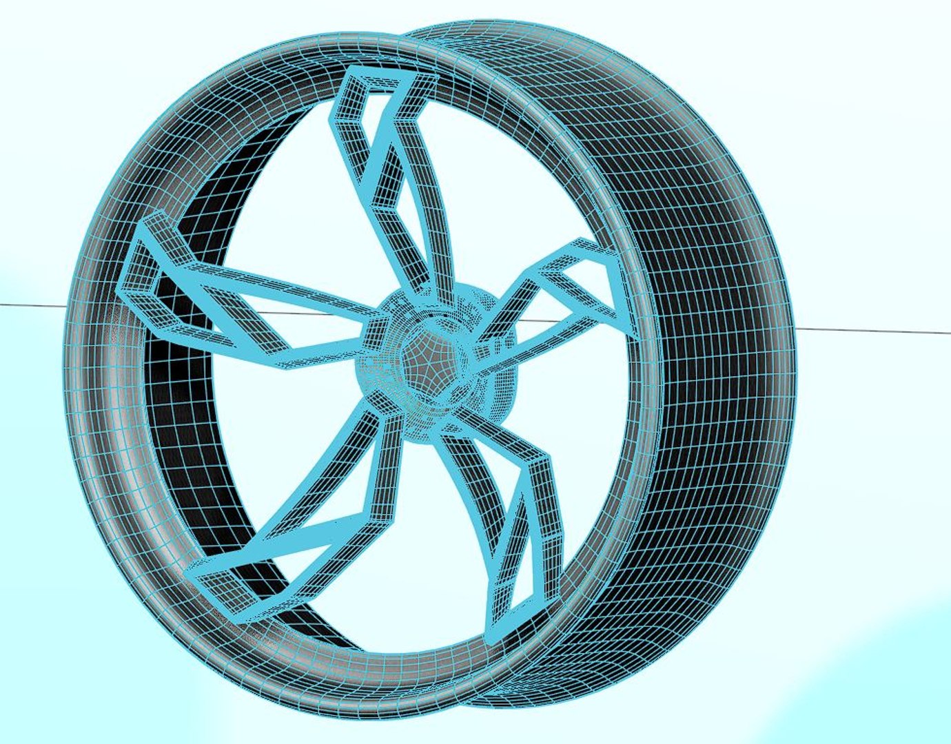 Car Wheel Model - TurboSquid 1510437