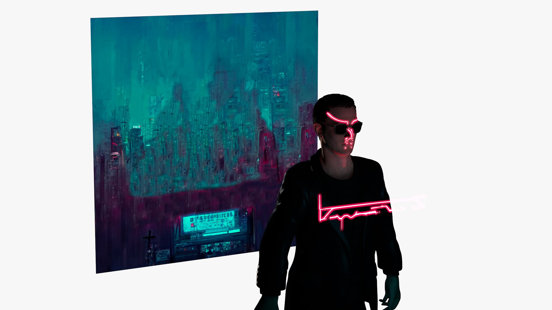 Cyberpunk Man 3D Model - TurboSquid 1967550