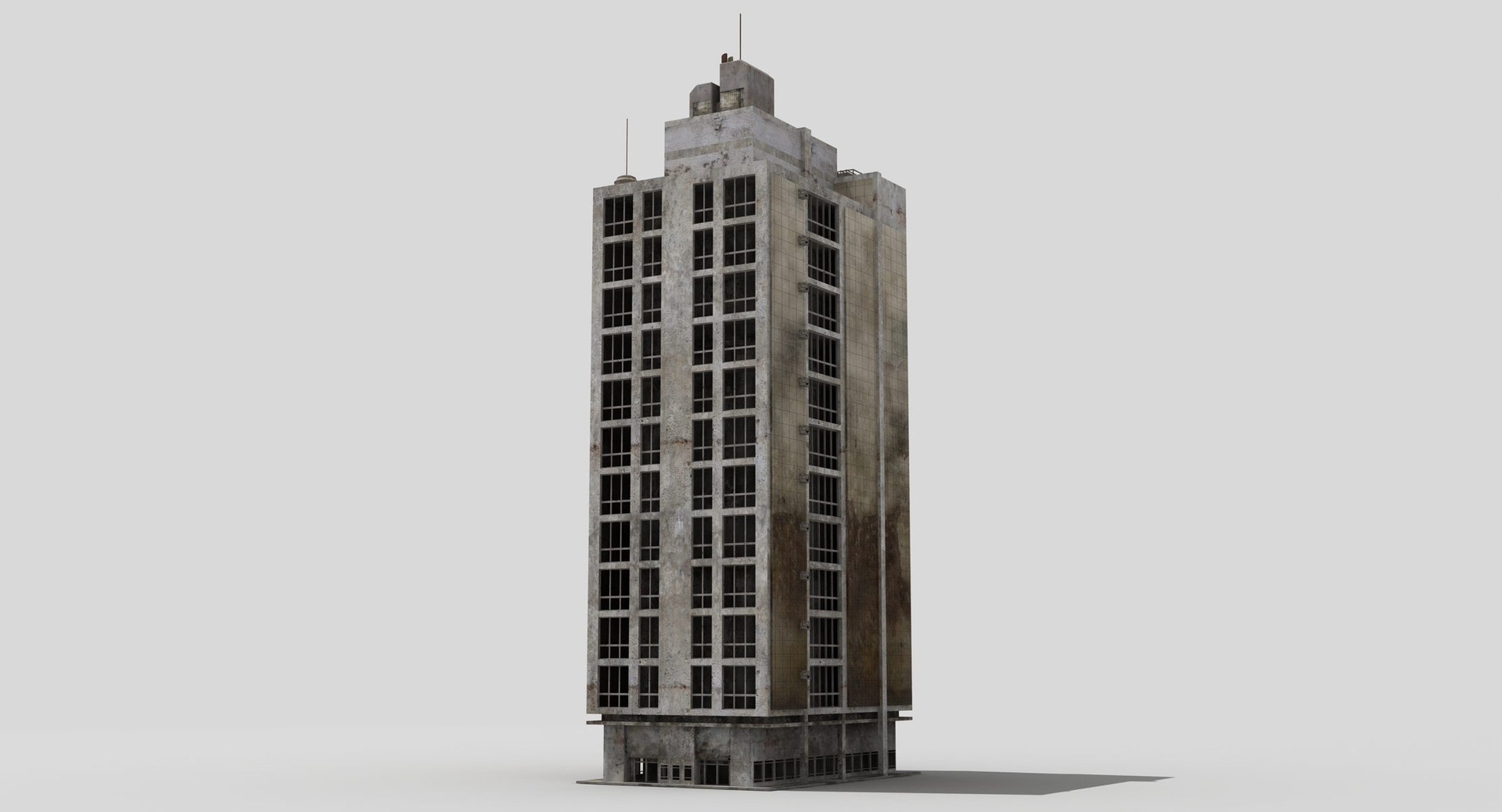 Ruined Building 3D Model - TurboSquid 1165521