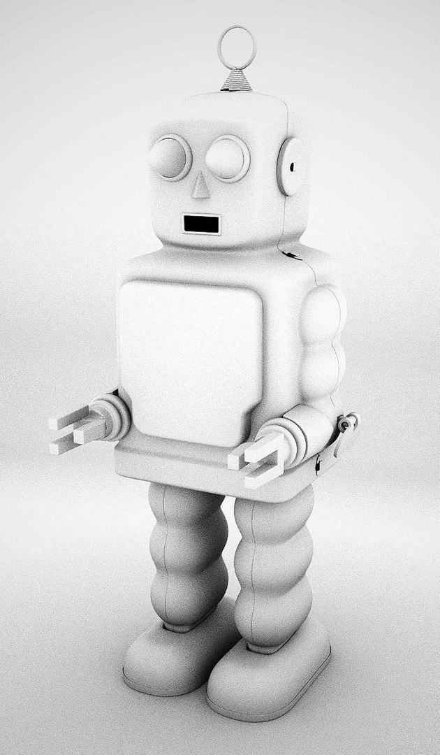 Vintage Robot C4d