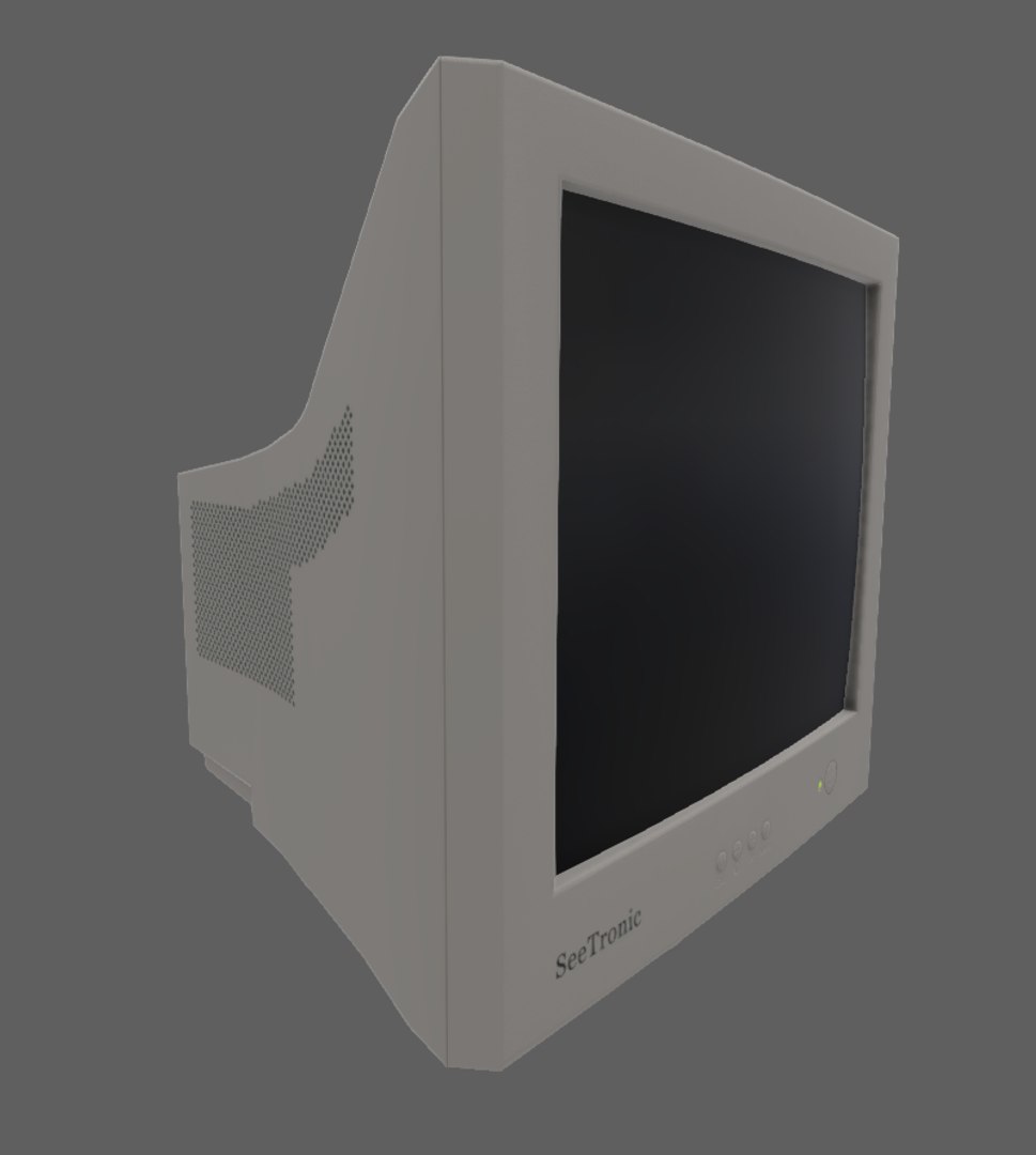 Crt Monitor 3d X