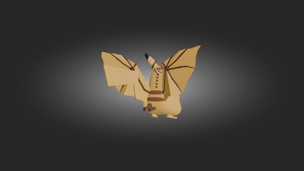 modelo 3d Pikachu con alas Modelo 3D de alta calidad - TurboSquid 2311942
