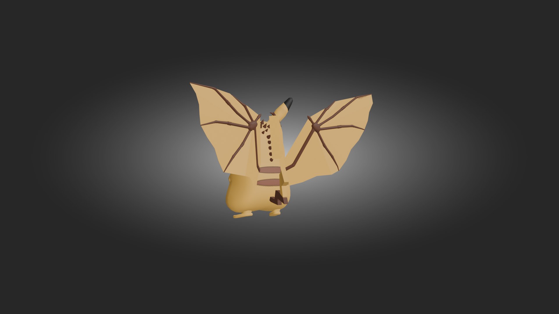 3D Model Pikachu With Wings High Quality 3D Model - TurboSquid 2311942
