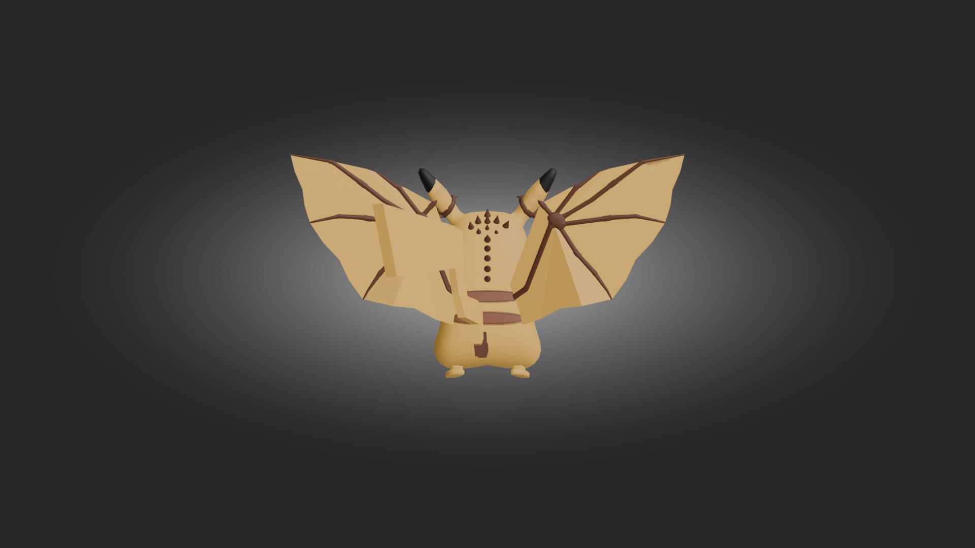 3D Model Pikachu With Wings High Quality 3D Model - TurboSquid 2311942