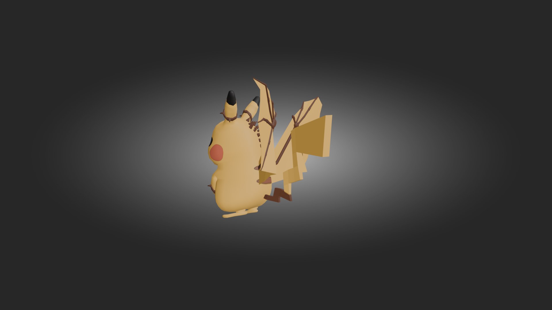 3D Model Pikachu With Wings High Quality 3D Model - TurboSquid 2311942
