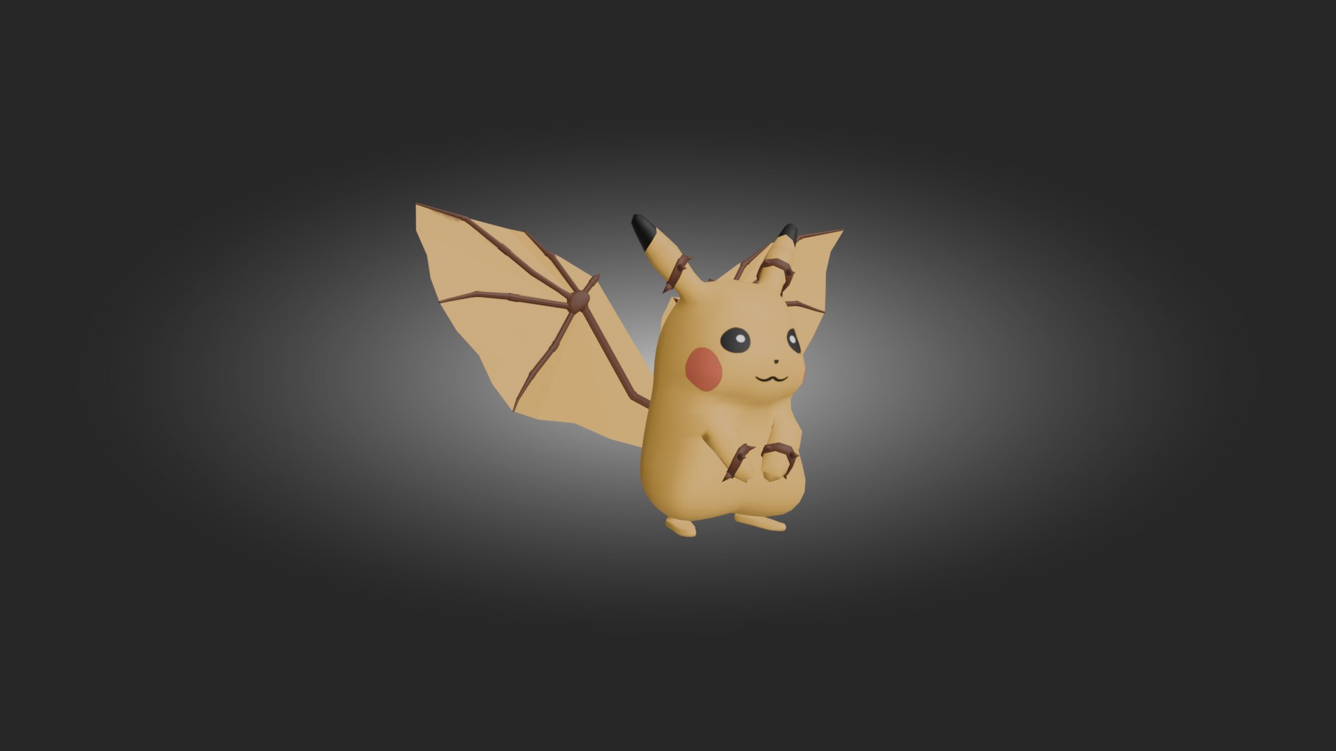 3D Model Pikachu With Wings High Quality 3D Model - TurboSquid 2311942