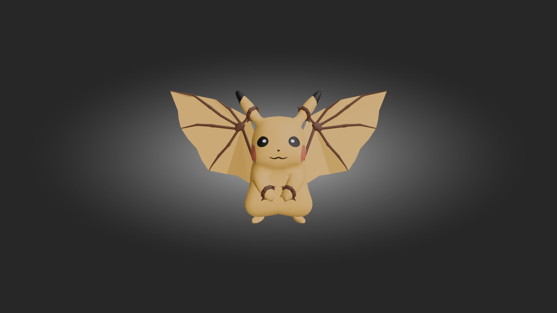 3D Model Pikachu With Wings High Quality 3D Model - TurboSquid 2311942