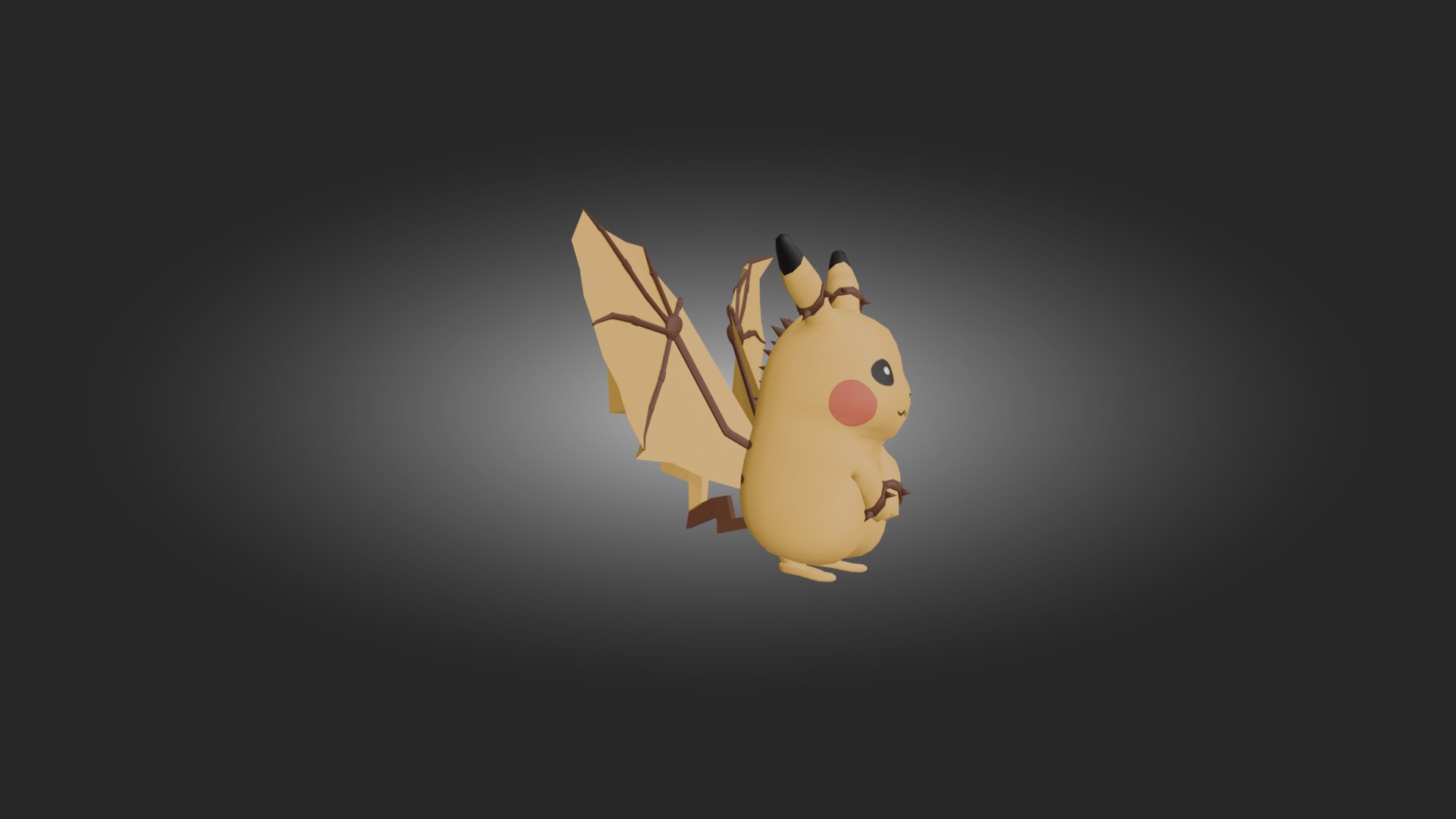 3D Model Pikachu With Wings High Quality 3D Model - TurboSquid 2311942