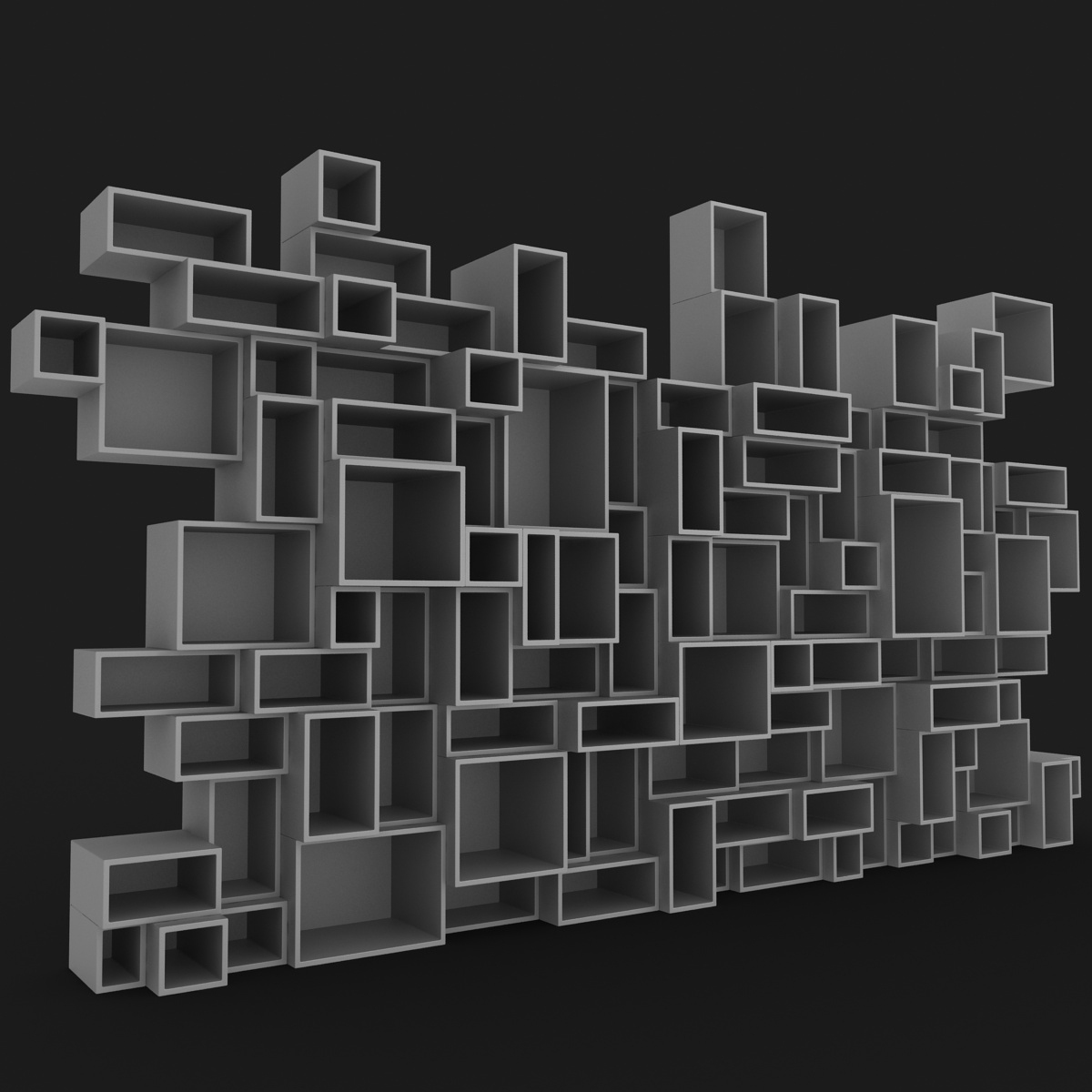 3d model modular shelving