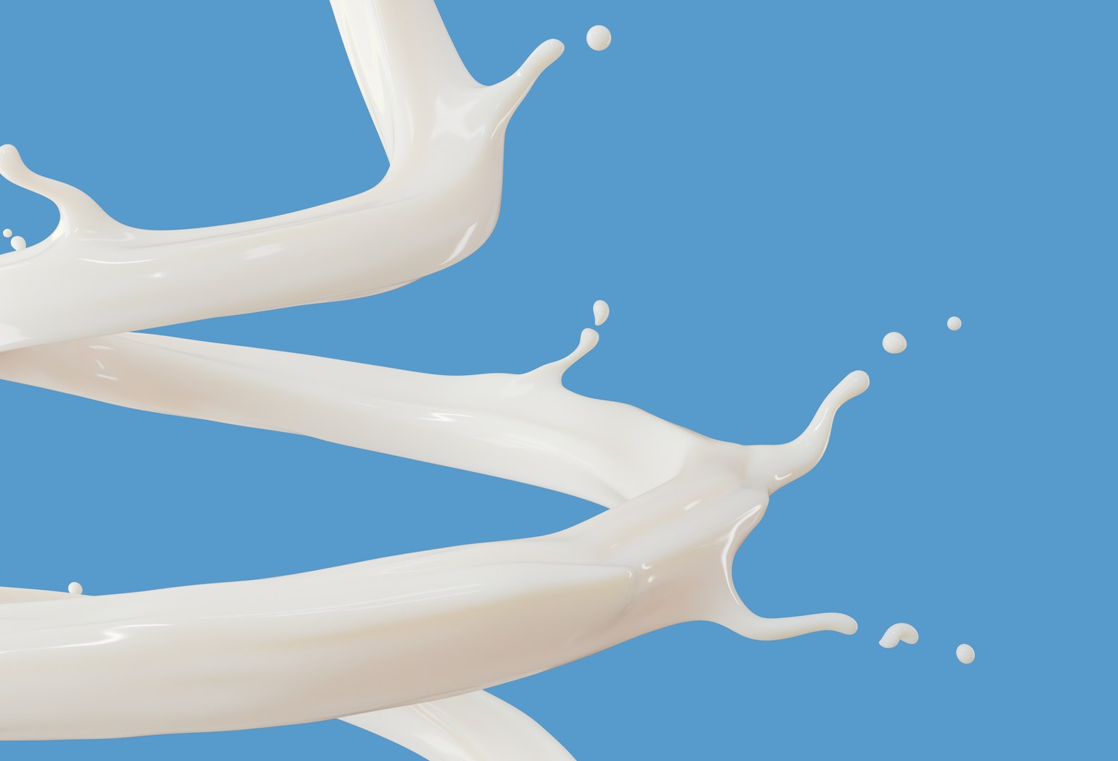 Milk Splash Spiral Model - TurboSquid 2420330
