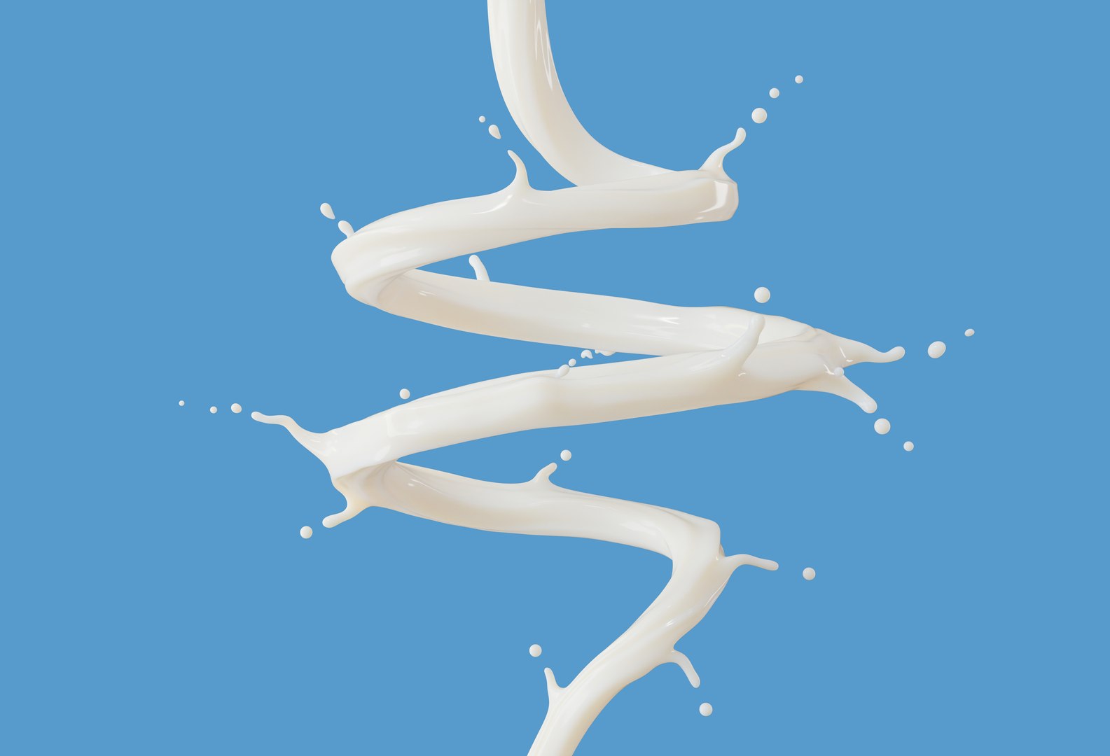 Milk Splash Spiral Model - TurboSquid 2420330