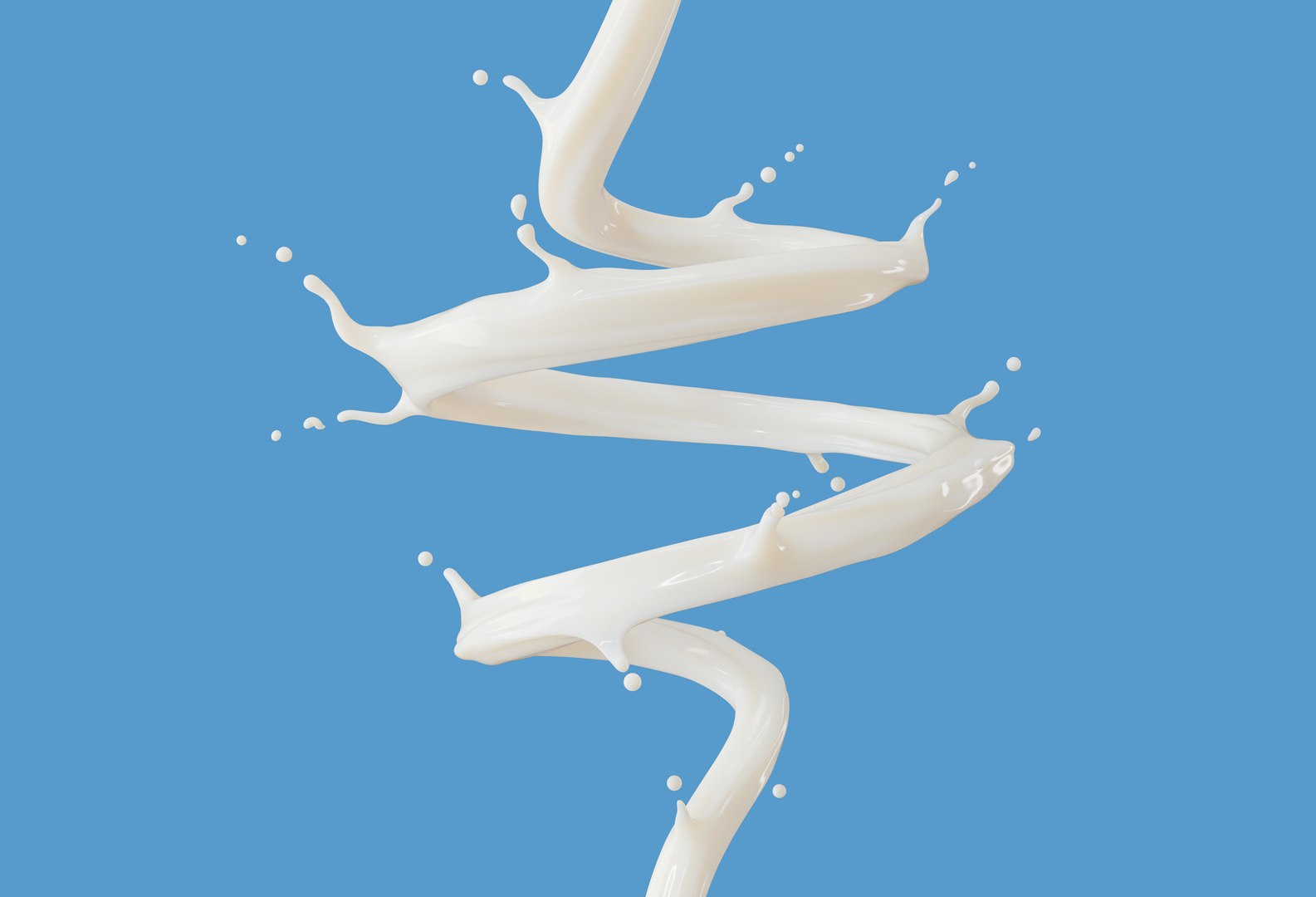 Milk Splash Spiral Model - TurboSquid 2420330