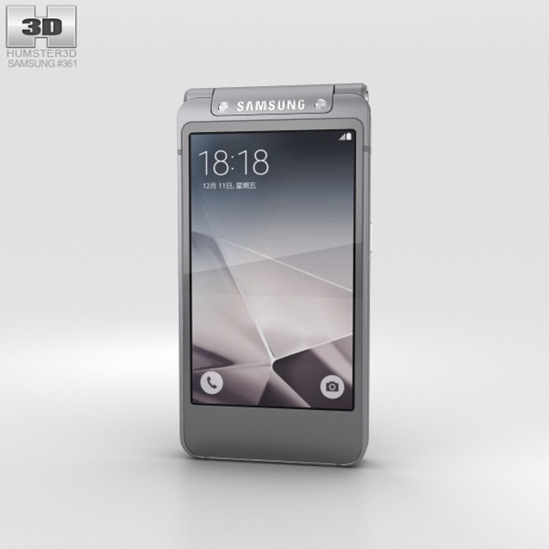 3D samsung w2016 gray - TurboSquid 1268633