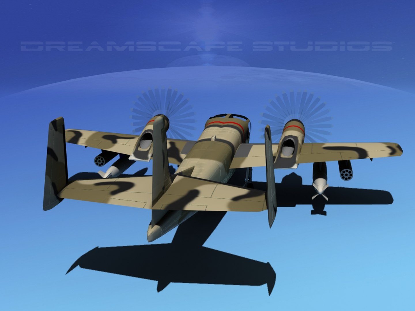 Ov-1d Mohawk Grumman Recon 3d Model