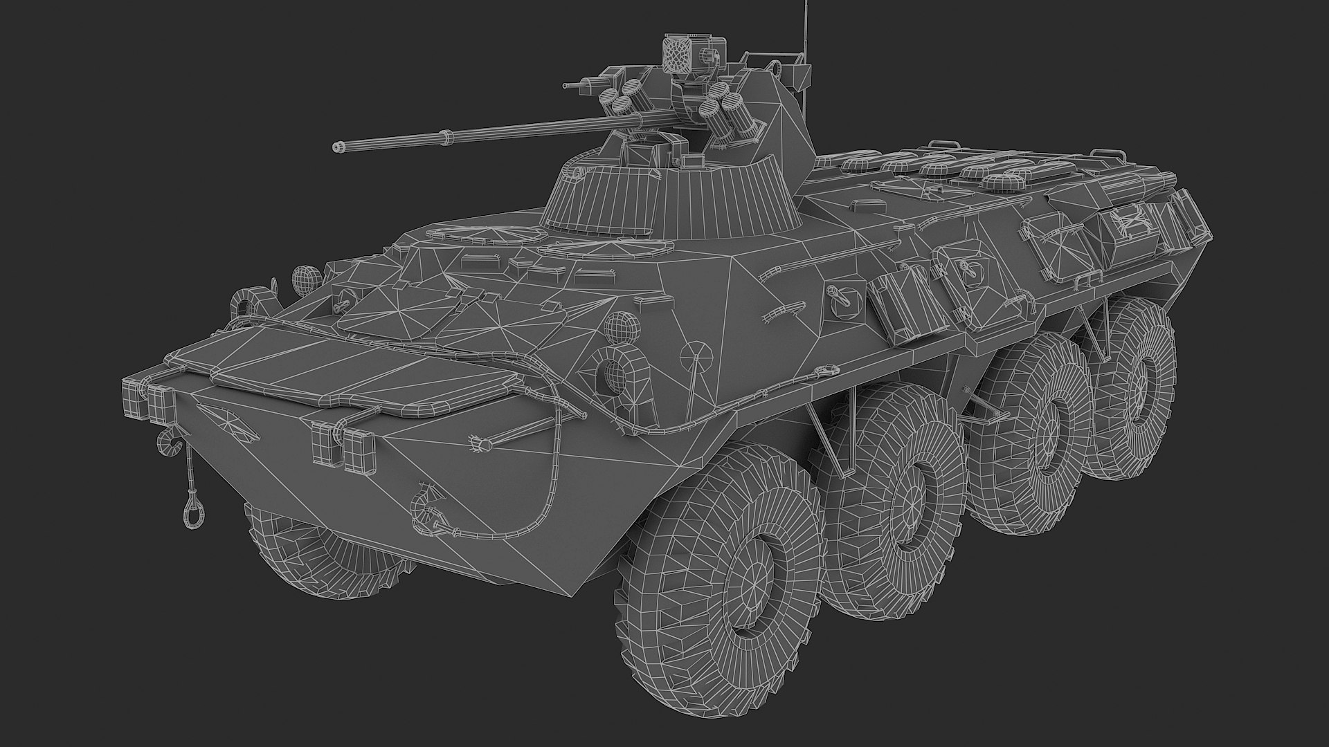 BTR-80 BTR-80A 2 Turrets 3 Main Textures 3D Model - TurboSquid 1783010